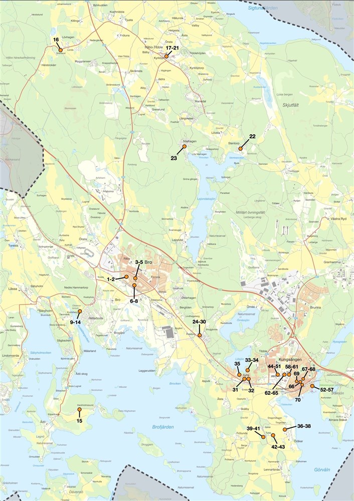 Karta - Konstrundan i Upplands-Bro Karta - Konstrundan i Upplands-Bro